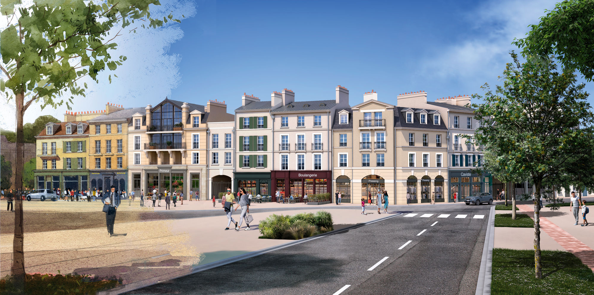 Serris – Place de l’Eglise | Paris Classical Architecture