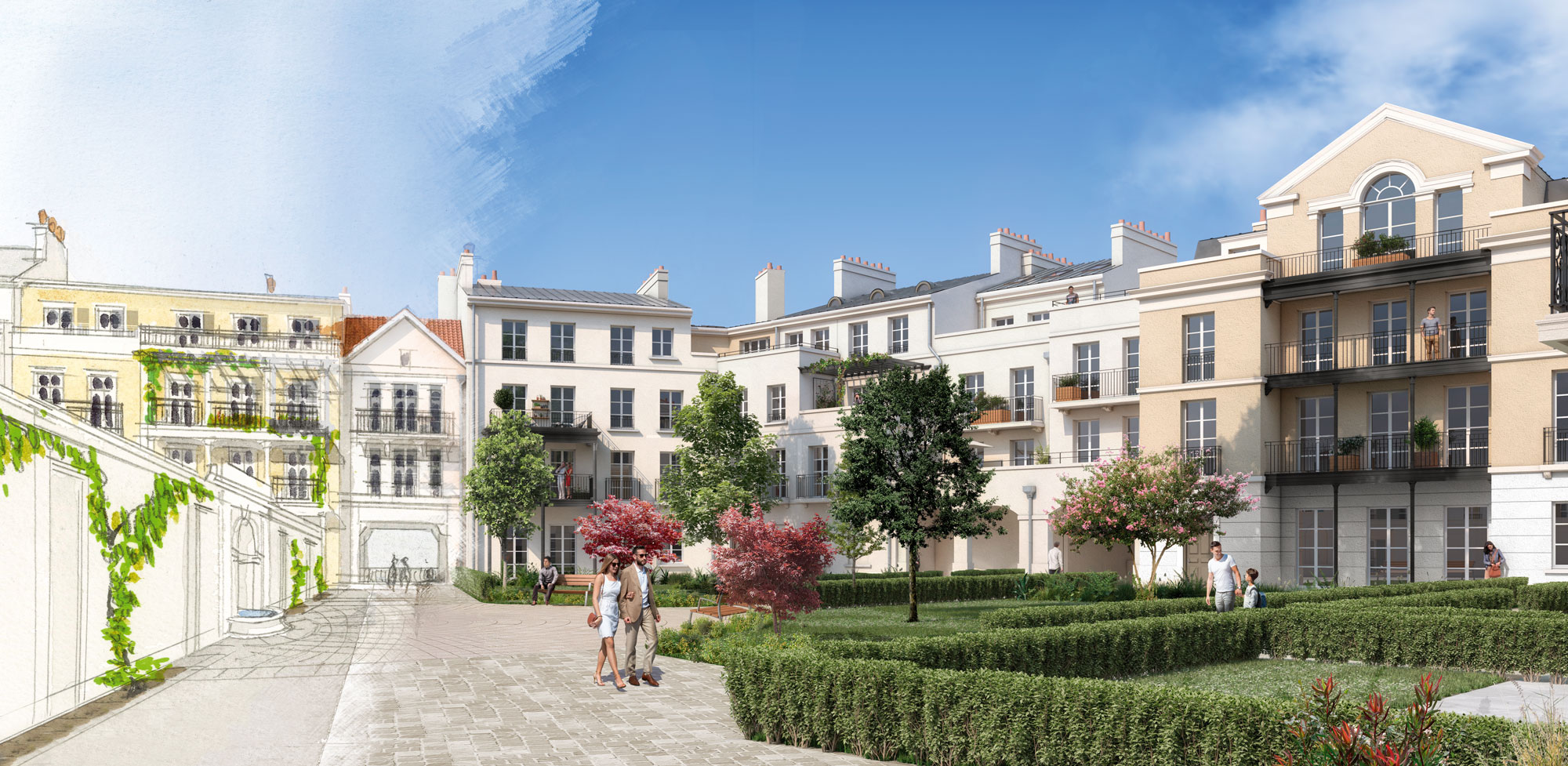 Serris – Place de l’Eglise | Paris Classical Architecture